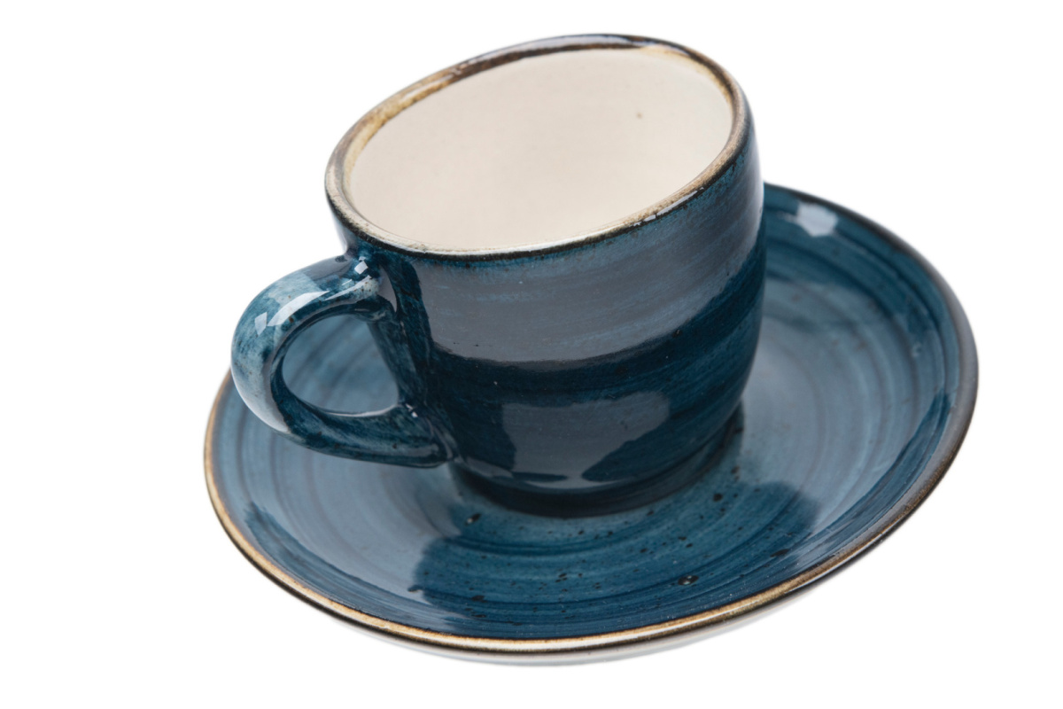 Zestaw morska filiżanka do espresso kamionka bel rustic kera Kera ...